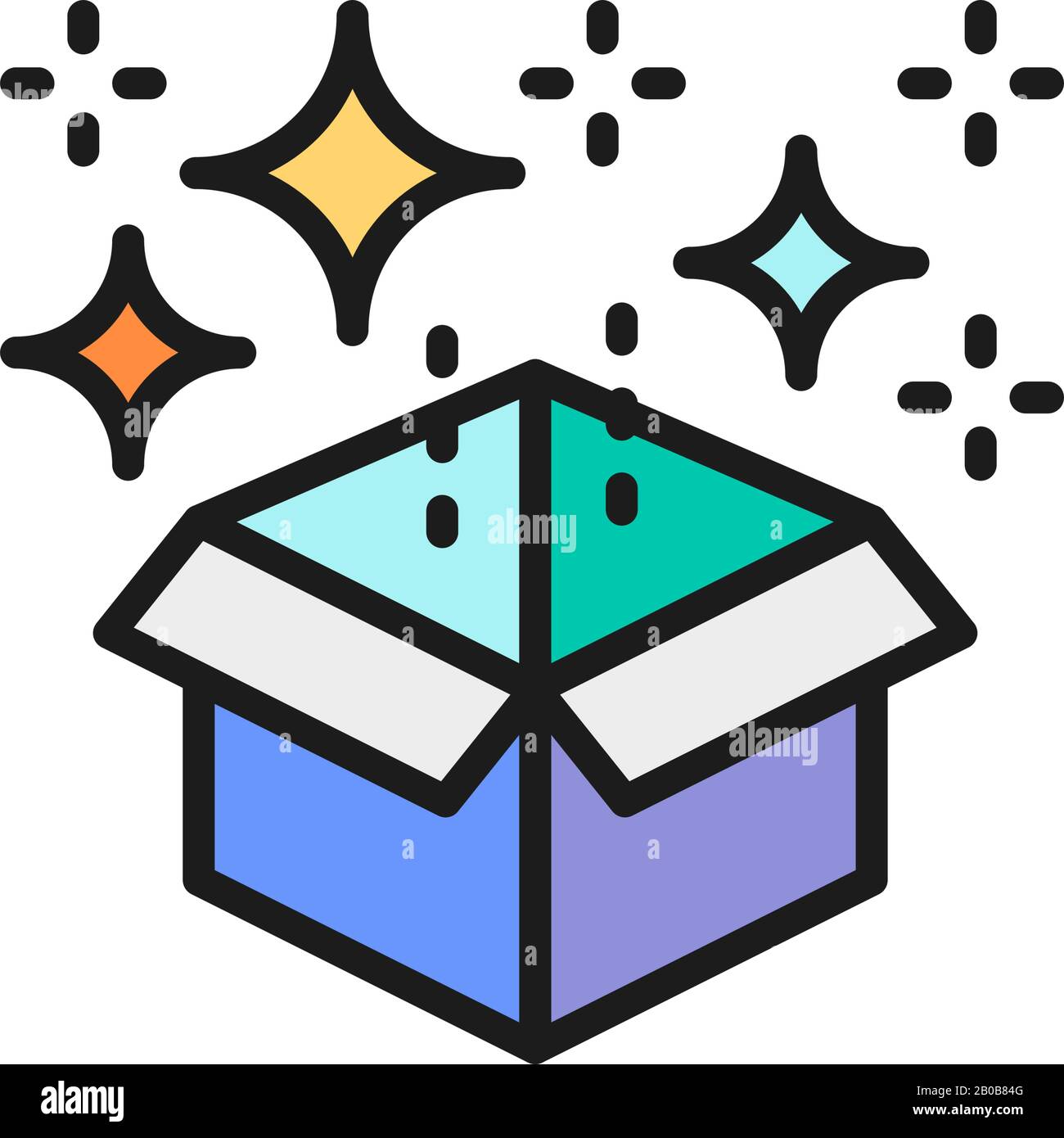 Magician box Cut Out Stock Images & Pictures - Alamy