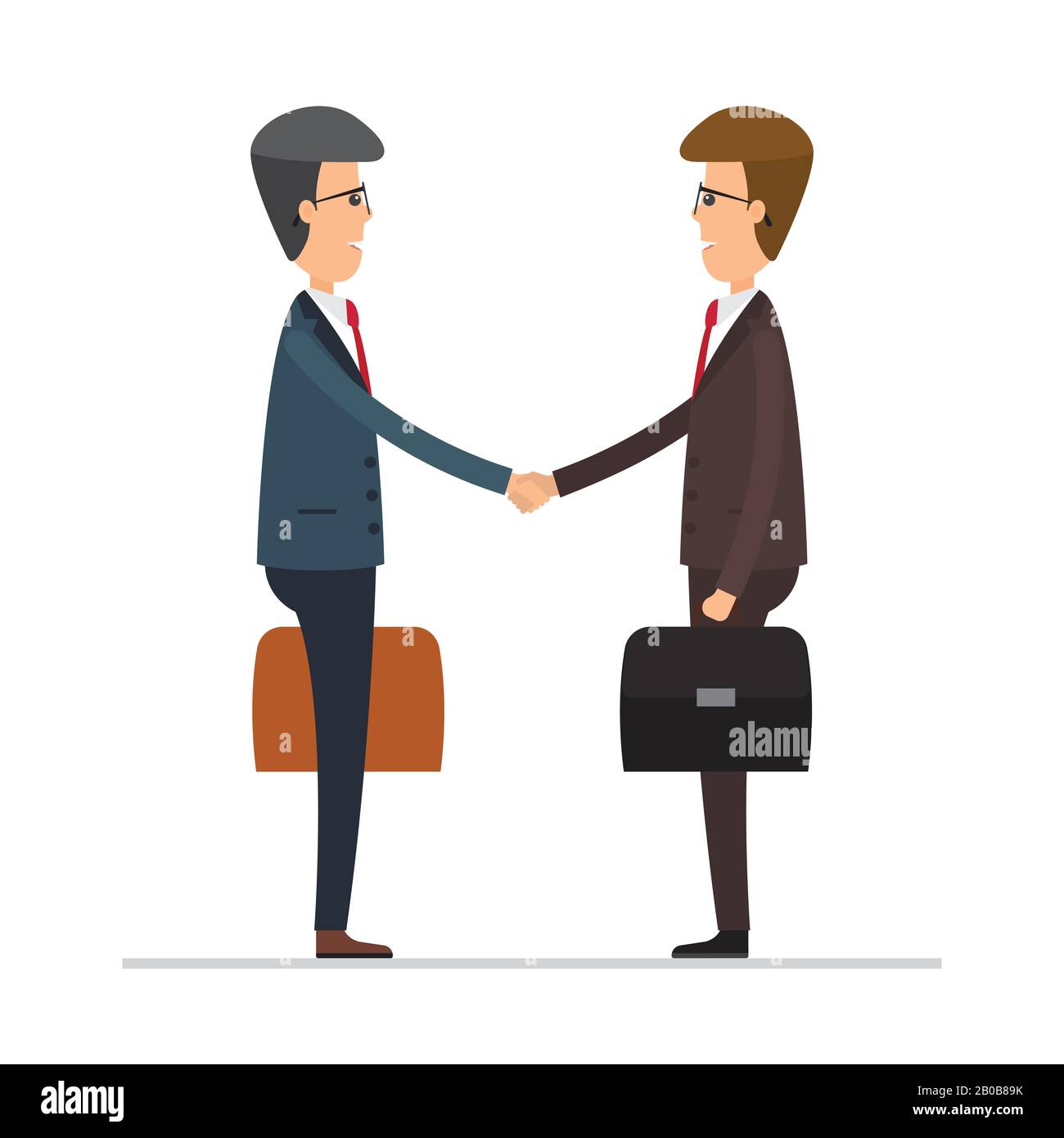 Businessman shake hands. Cooperation concept. Vector illustration ...