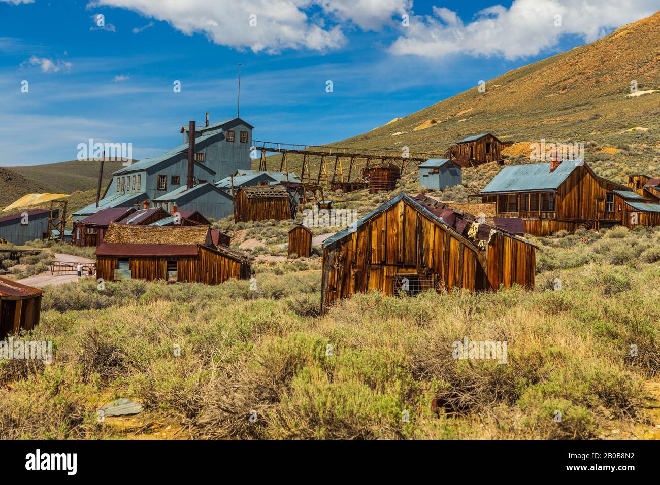 View of the Bodie, ghost town. Bodie State Historic Park. Abandoned ...