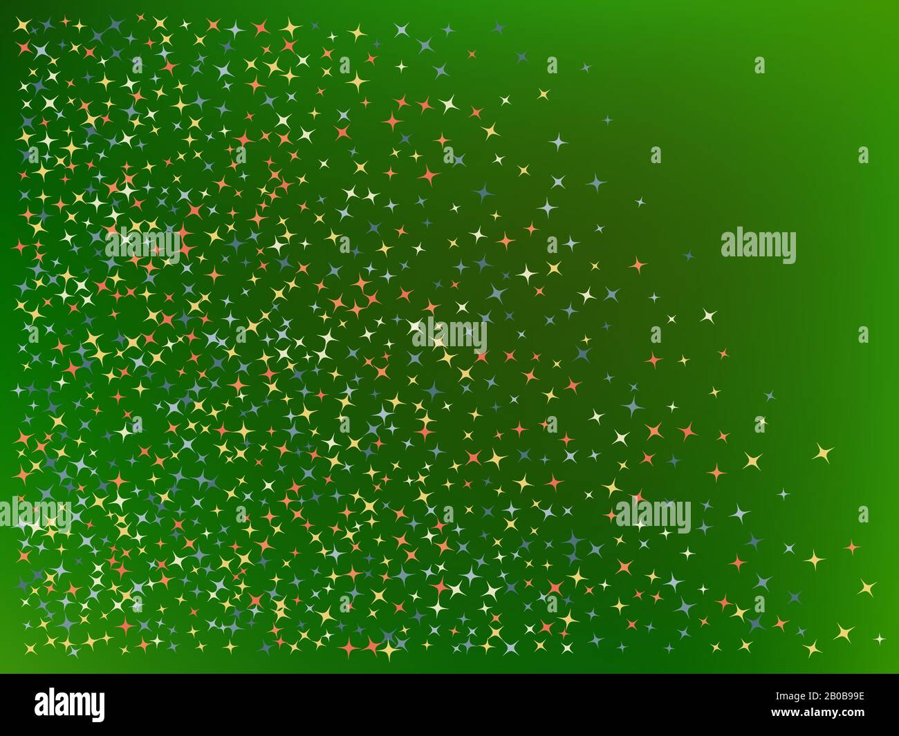 Green color background. Stars confetti. Usefull colorific fantasy ...