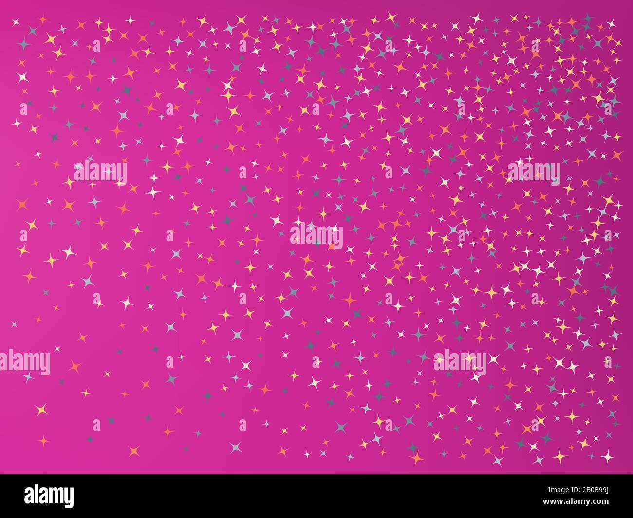 Magenta color background. Stars confetti. Plain colorific idea ...