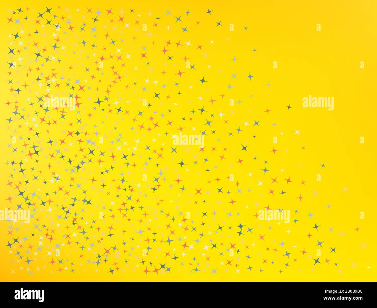 Yellow color background. Stars confetti. Plain colorific theme ...