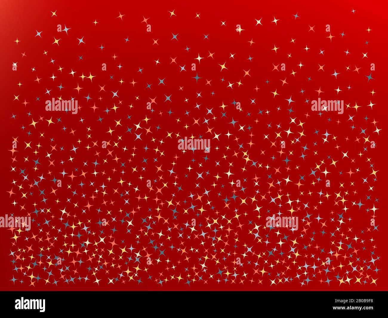 Red color background. Stars confetti. Professional colorific mesh ...