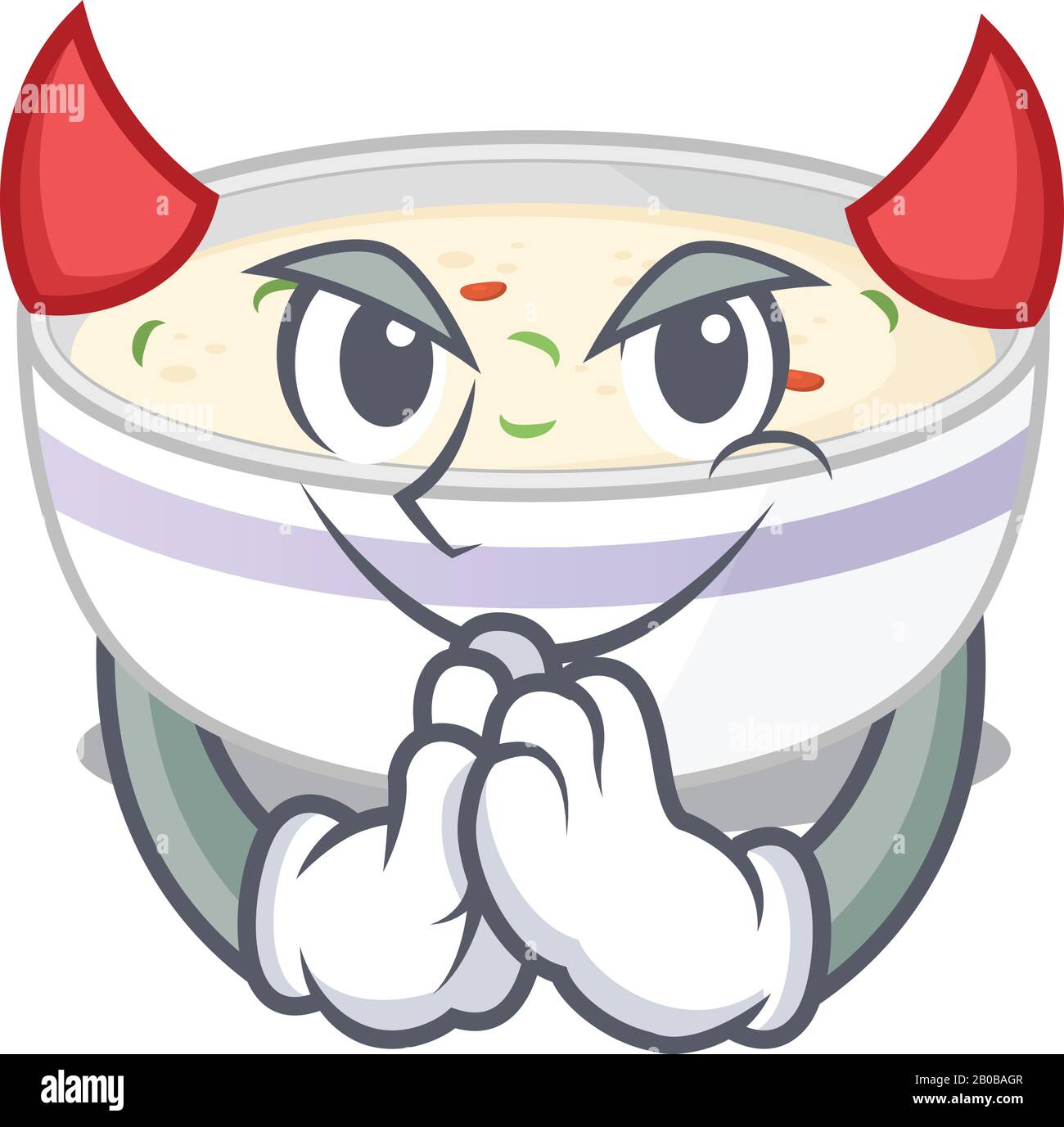 Devil steamed egg Cartoon in the character design Stock Vector Image ...
