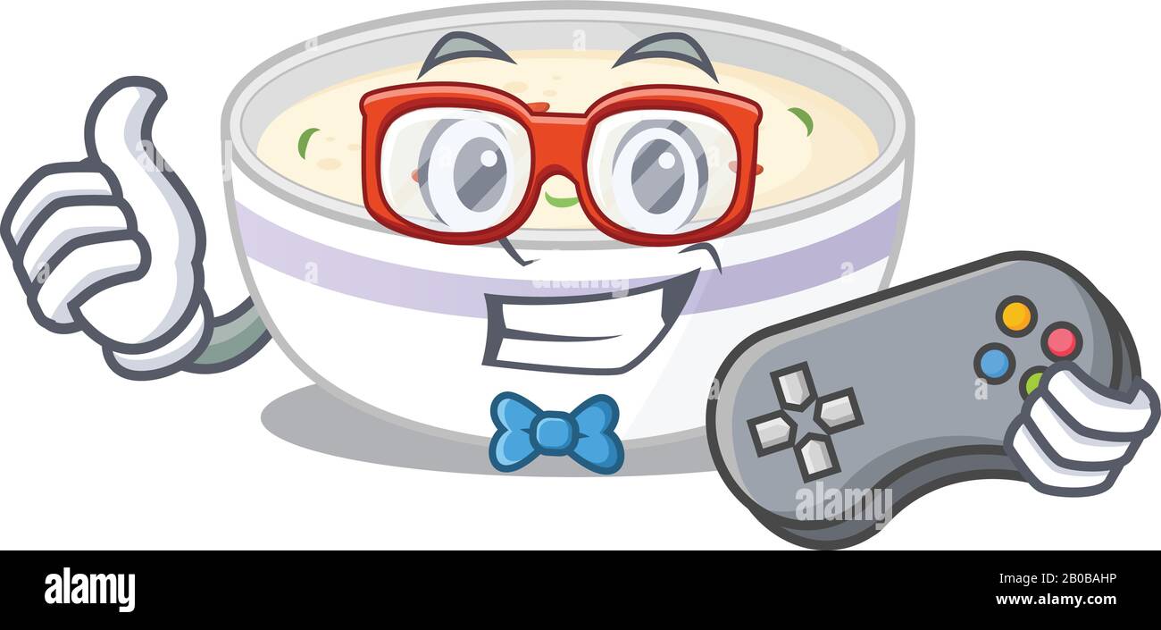 Smiley gamer steamed egg cartoon mascot style Stock Vector Image & Art ...
