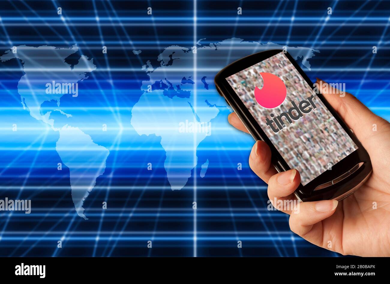 Tinder social media logo hi-res stock photography and images - Alamy