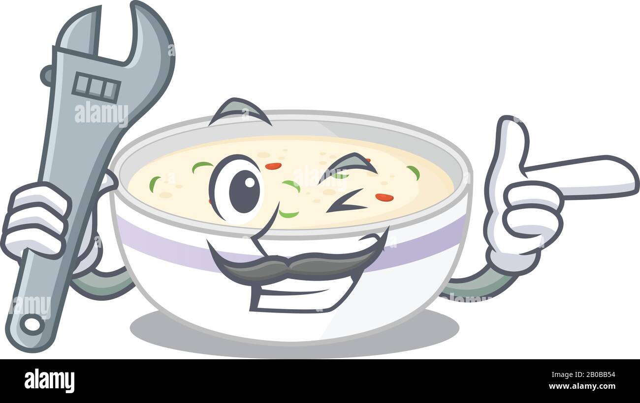 Smart Mechanic steamed egg cartoon character design Stock Vector Image ...