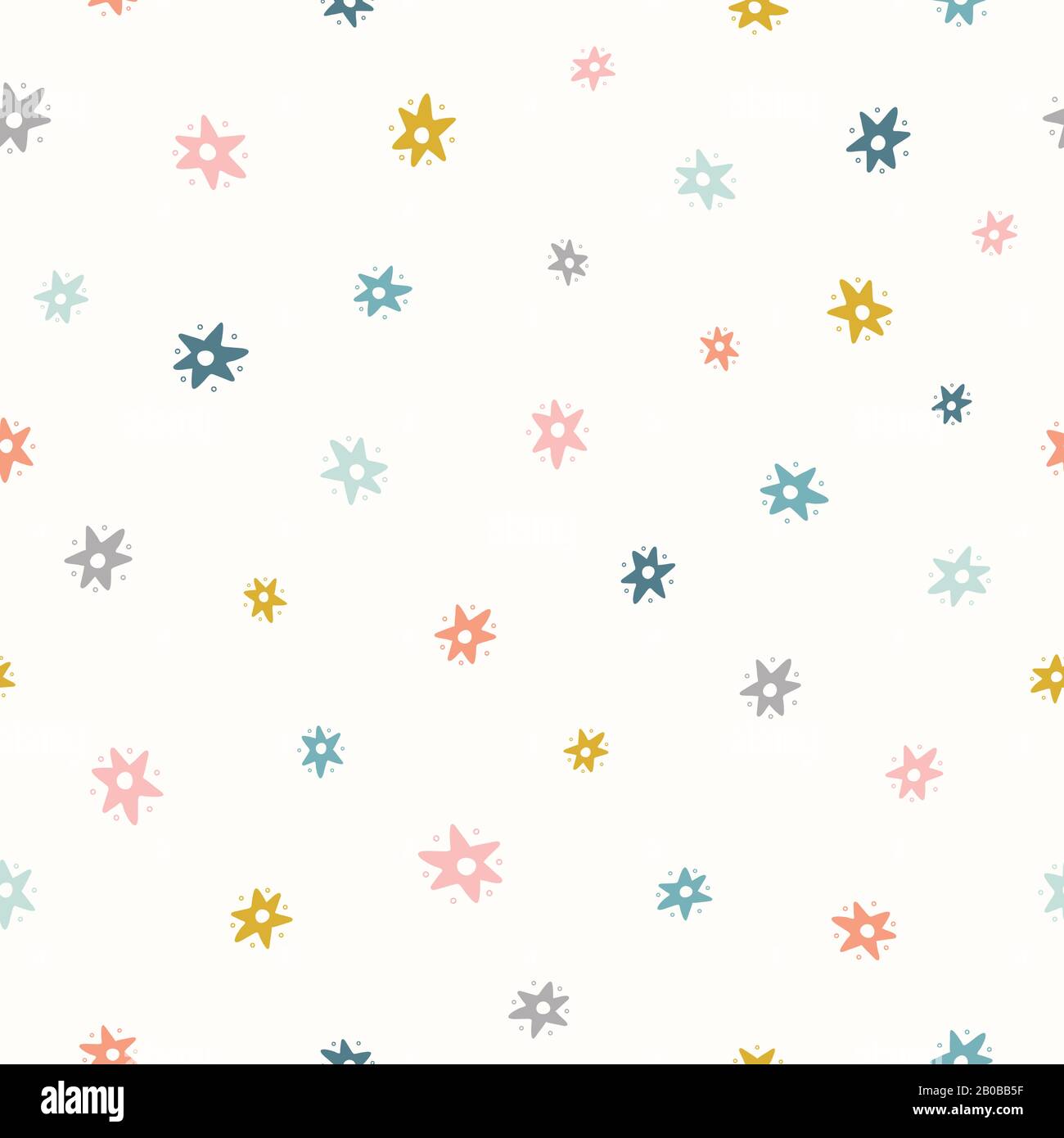 Star pattern background. Cute vector repeat design Stock Vector Image ...