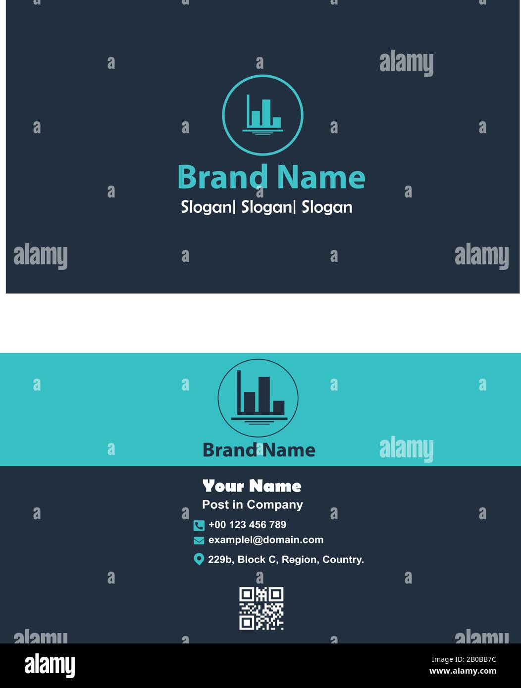 simple logotype business card Stock Vector Image & Art - Alamy