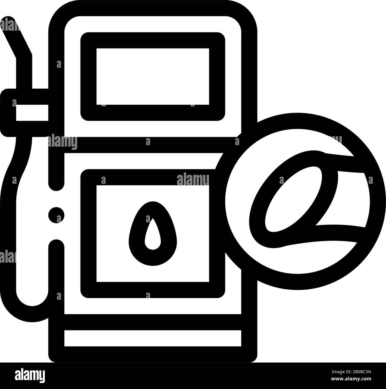 Cane Fuel Station Icon Vector Outline Illustration Stock Vector Image ...