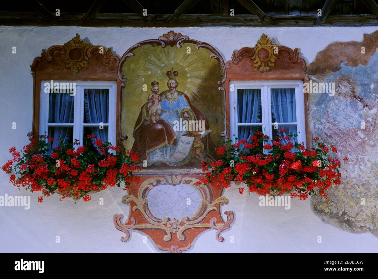 Bavaria flower boxes by windows hi-res stock photography and images - Alamy