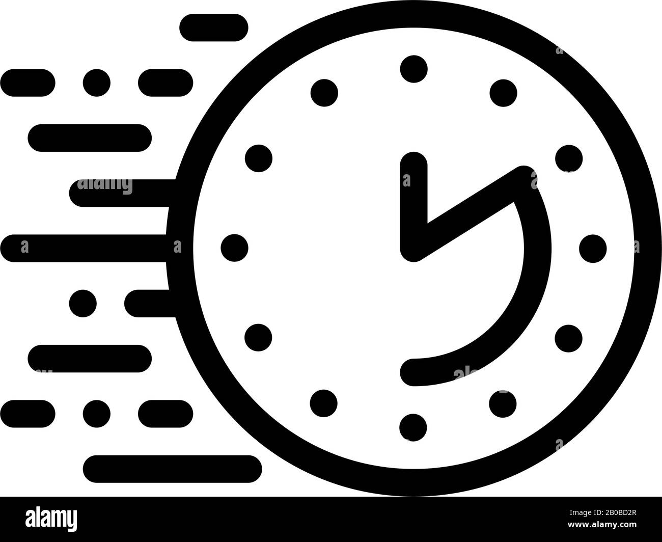 Time Expiration Icon Vector Outline Illustration Stock Vector Image ...
