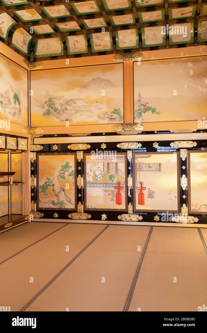 Interior of Hommaru Palace inside grounds of Nagoya Castle, Nagoya ...