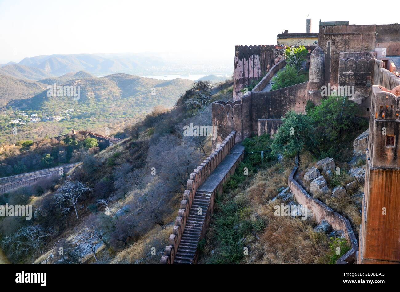 Partial view of Jaigarh Fort, Jaipur, Rajasthan, India Stock Photo - Alamy