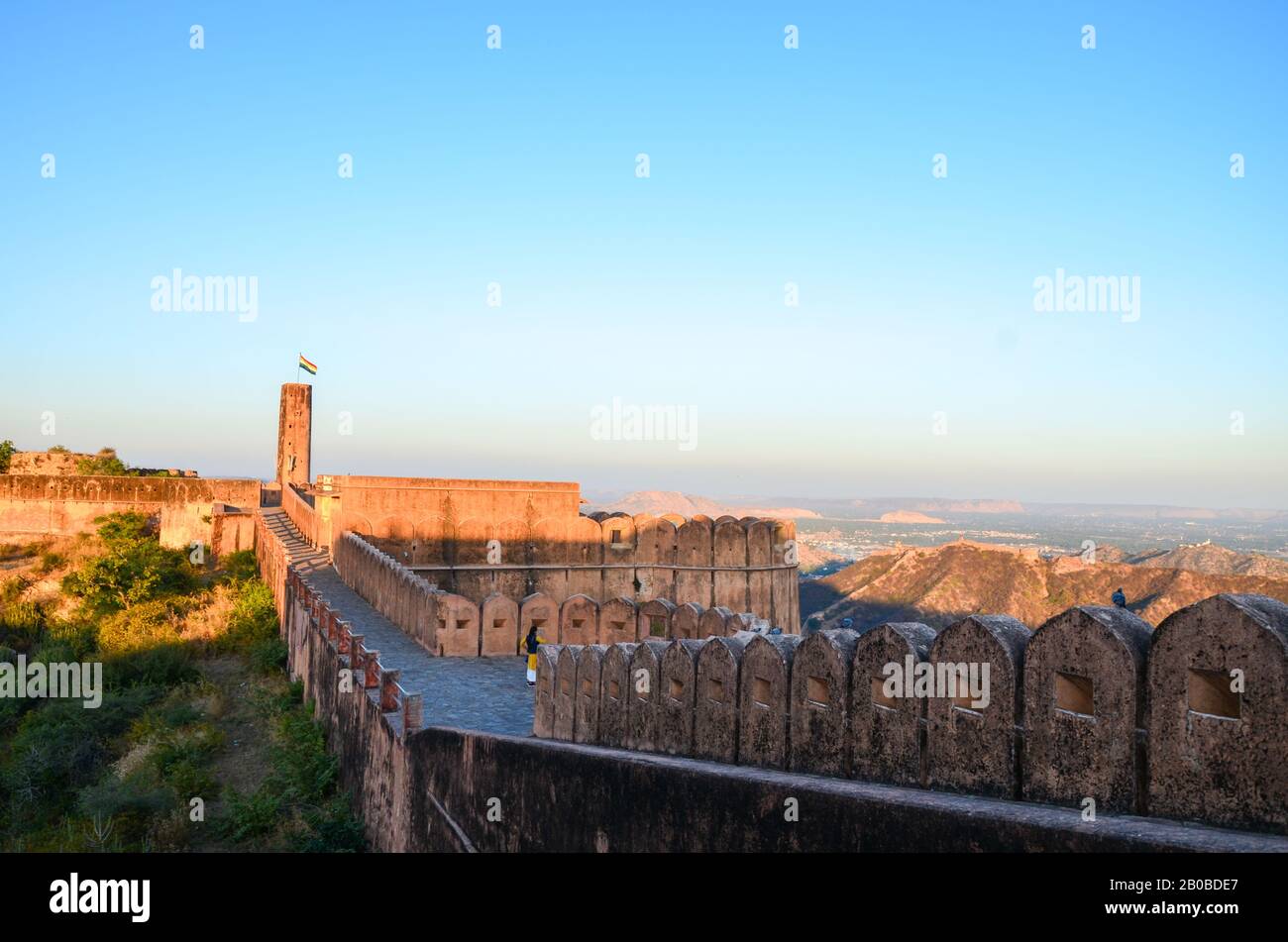 Partial view of Jaigarh Fort, Jaipur, Rajasthan, India Stock Photo - Alamy
