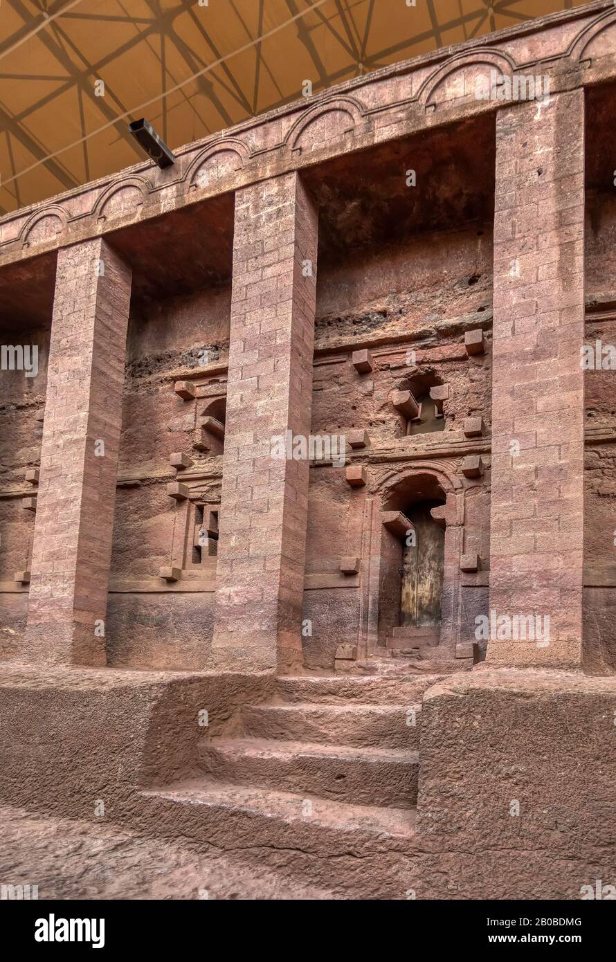 Biete Medhane Alem is Orthodox underground monolith church carved into ...