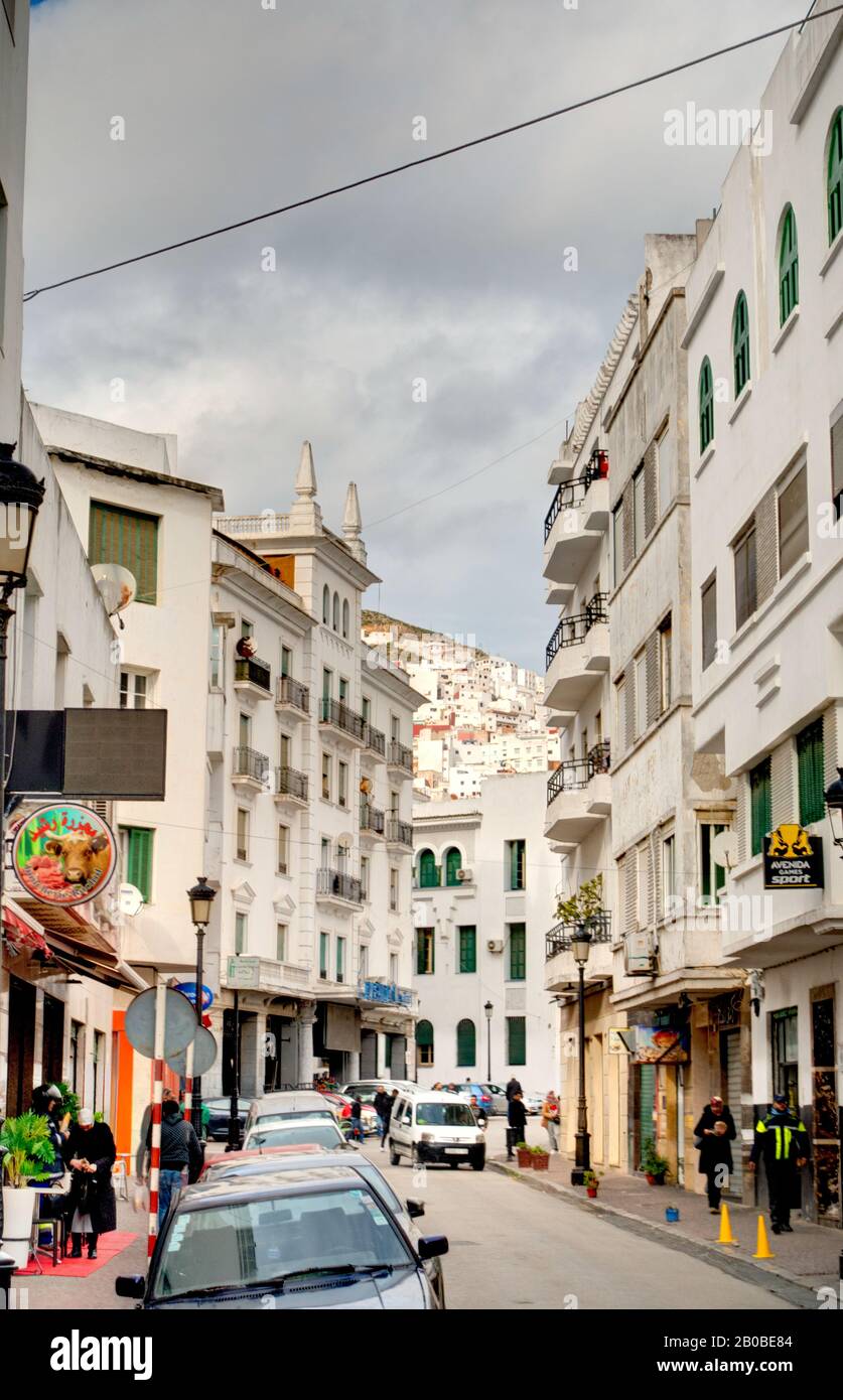 Colonial buildings in Tetouan, Morocco Stock Photo - Alamy