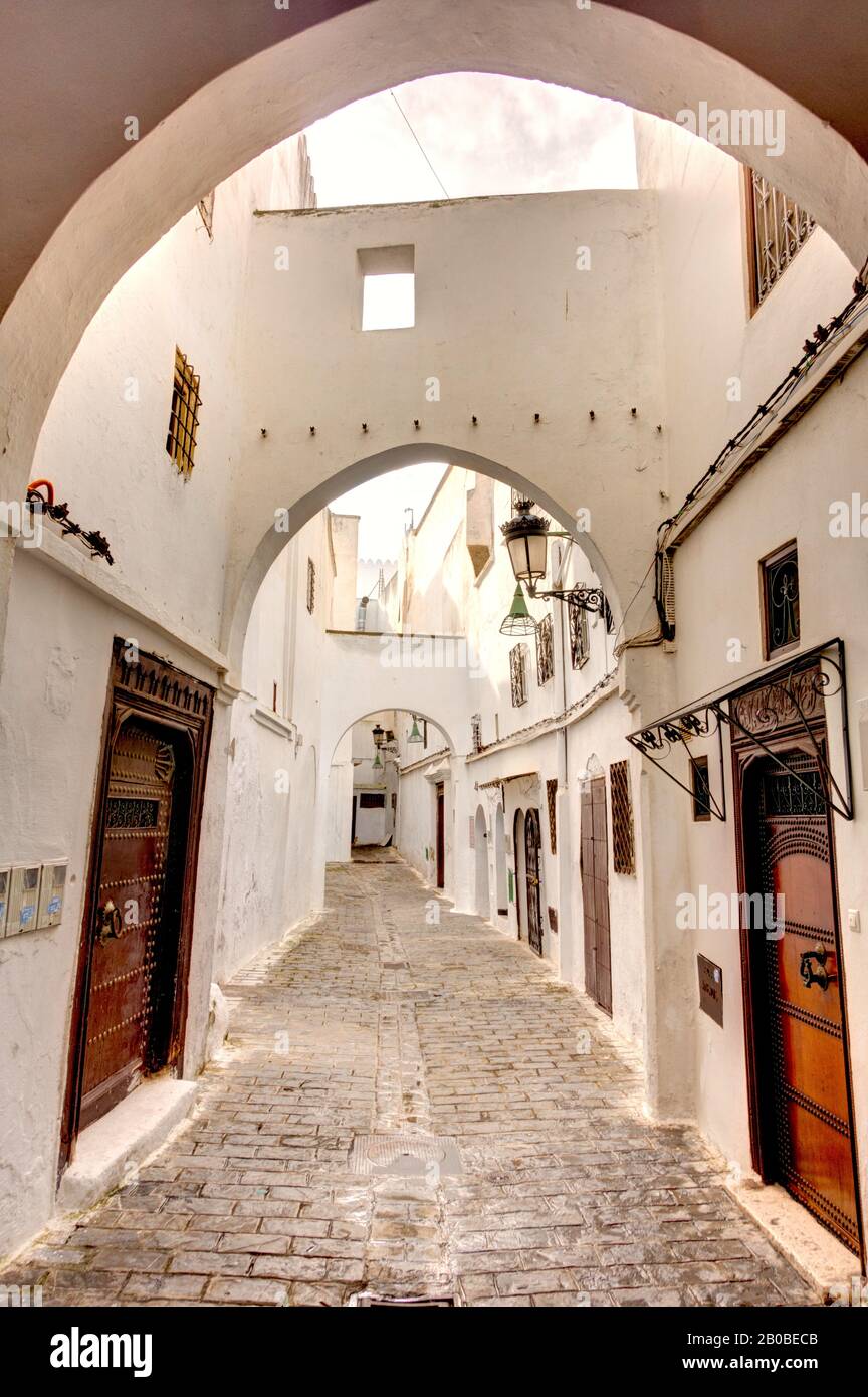 Tetouan Medina landmarks, Morocco Stock Photo - Alamy