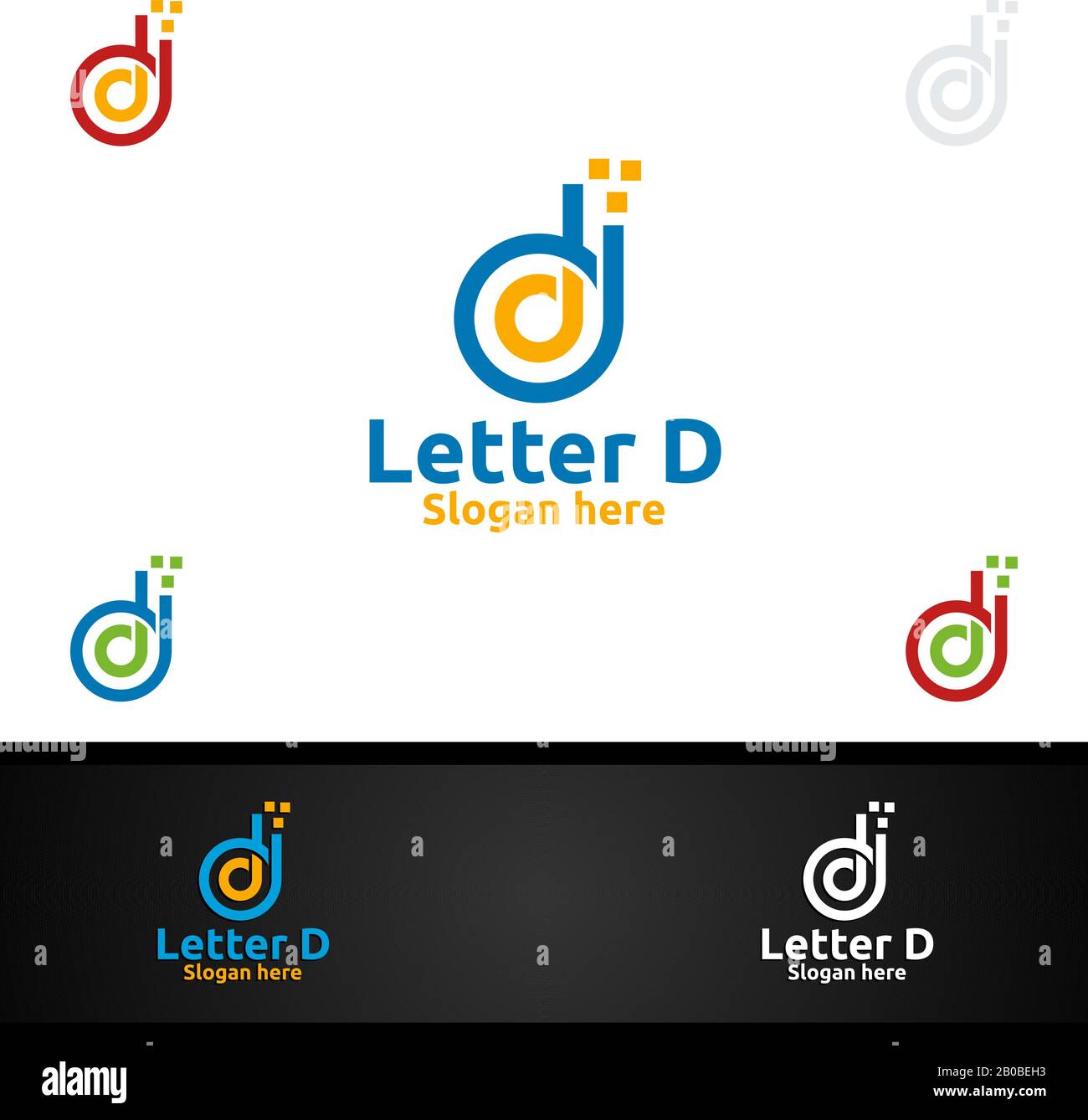 Letter D for Digital Vector Logo, Marketing, Financial, Advisor or ...