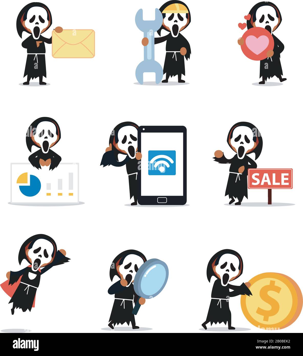 Ghostface scream phone hi-res stock photography and images - Alamy