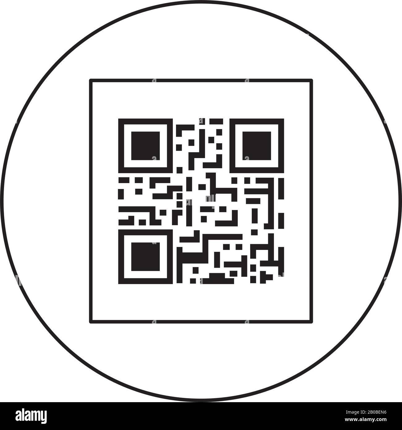 classic qr code isolated icon Stock Vector Image & Art - Alamy