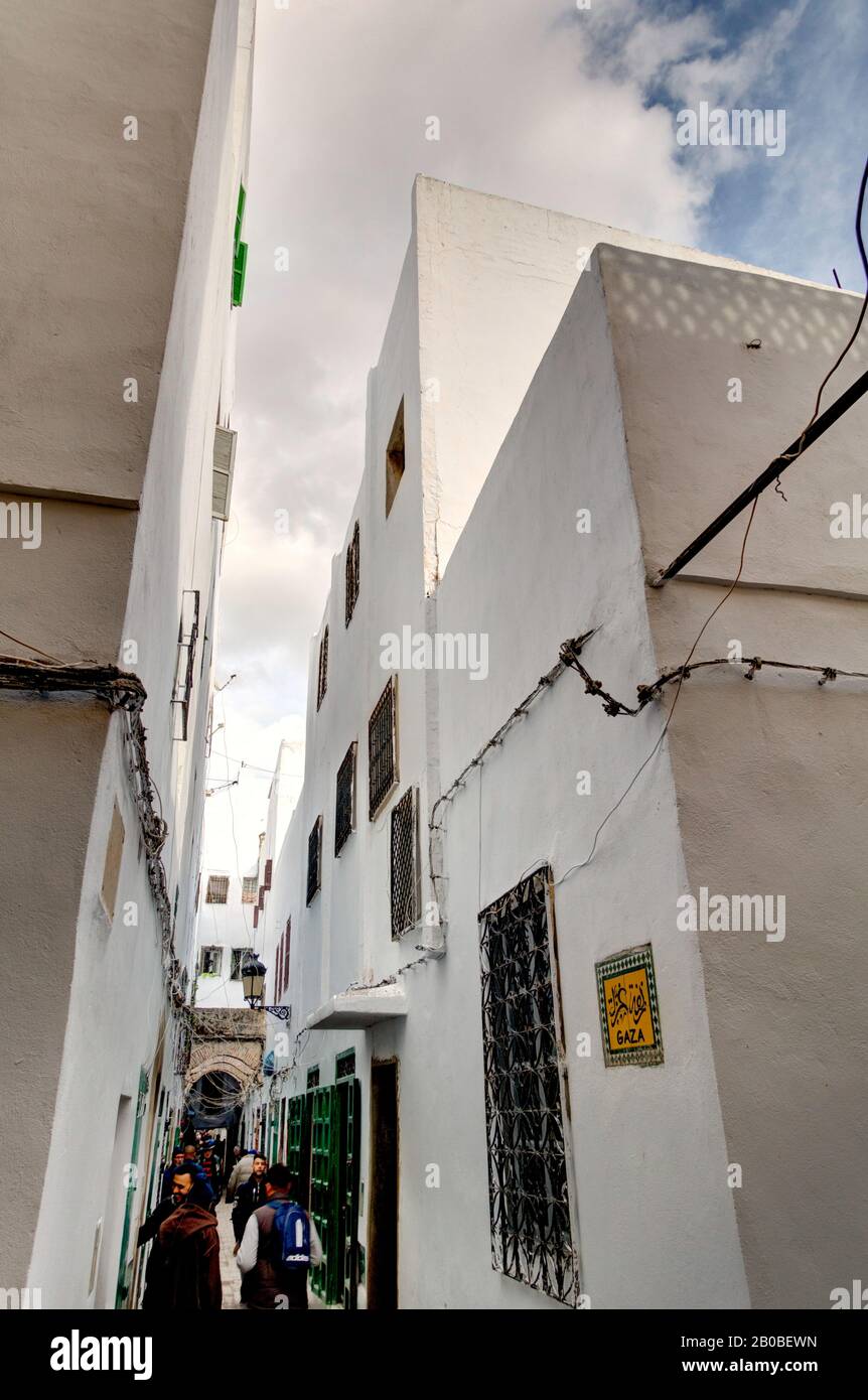 Tetouan Medina landmarks, Morocco Stock Photo - Alamy