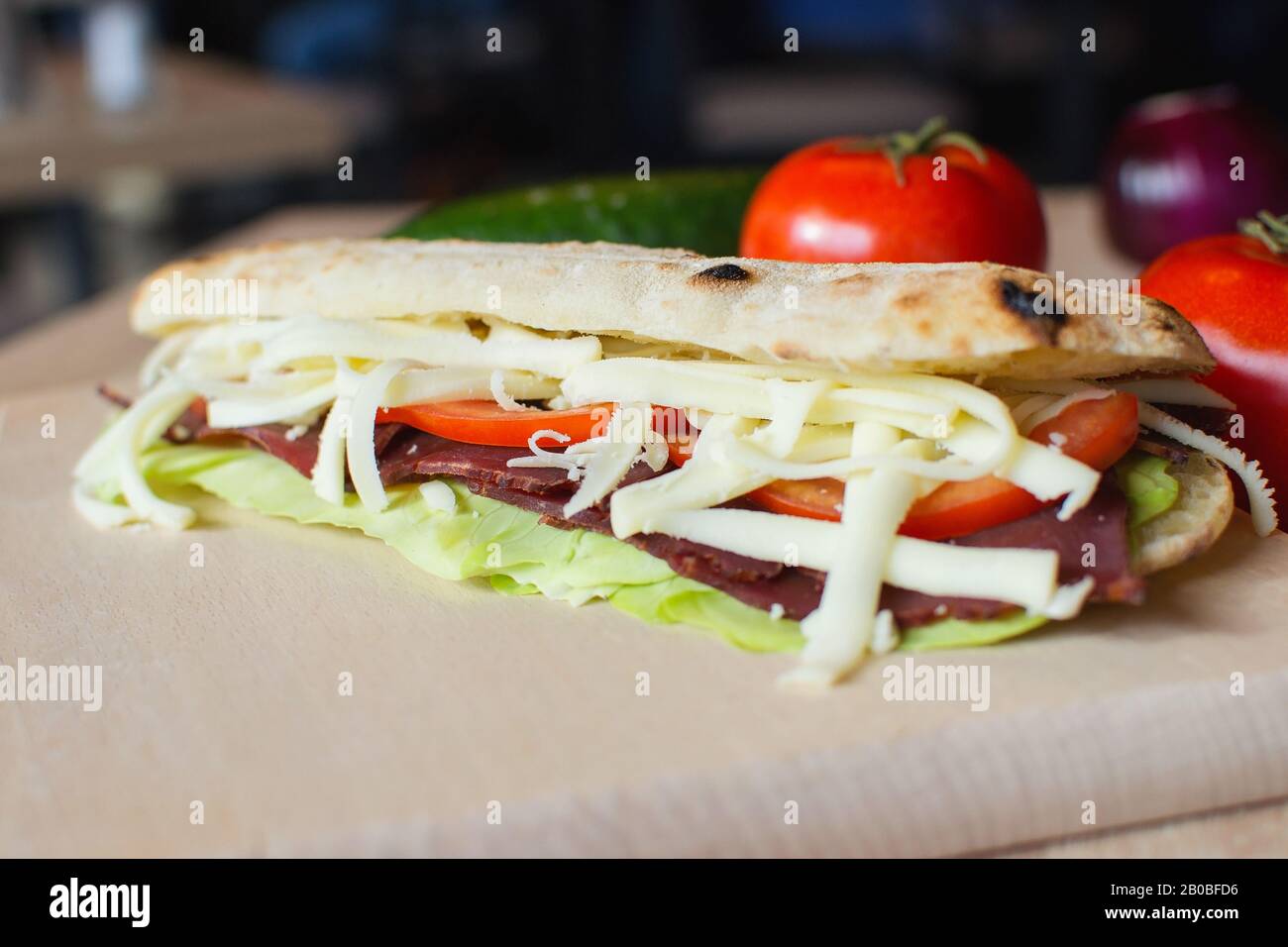 Fresh ingredients tasty sandwich hi-res stock photography and images ...