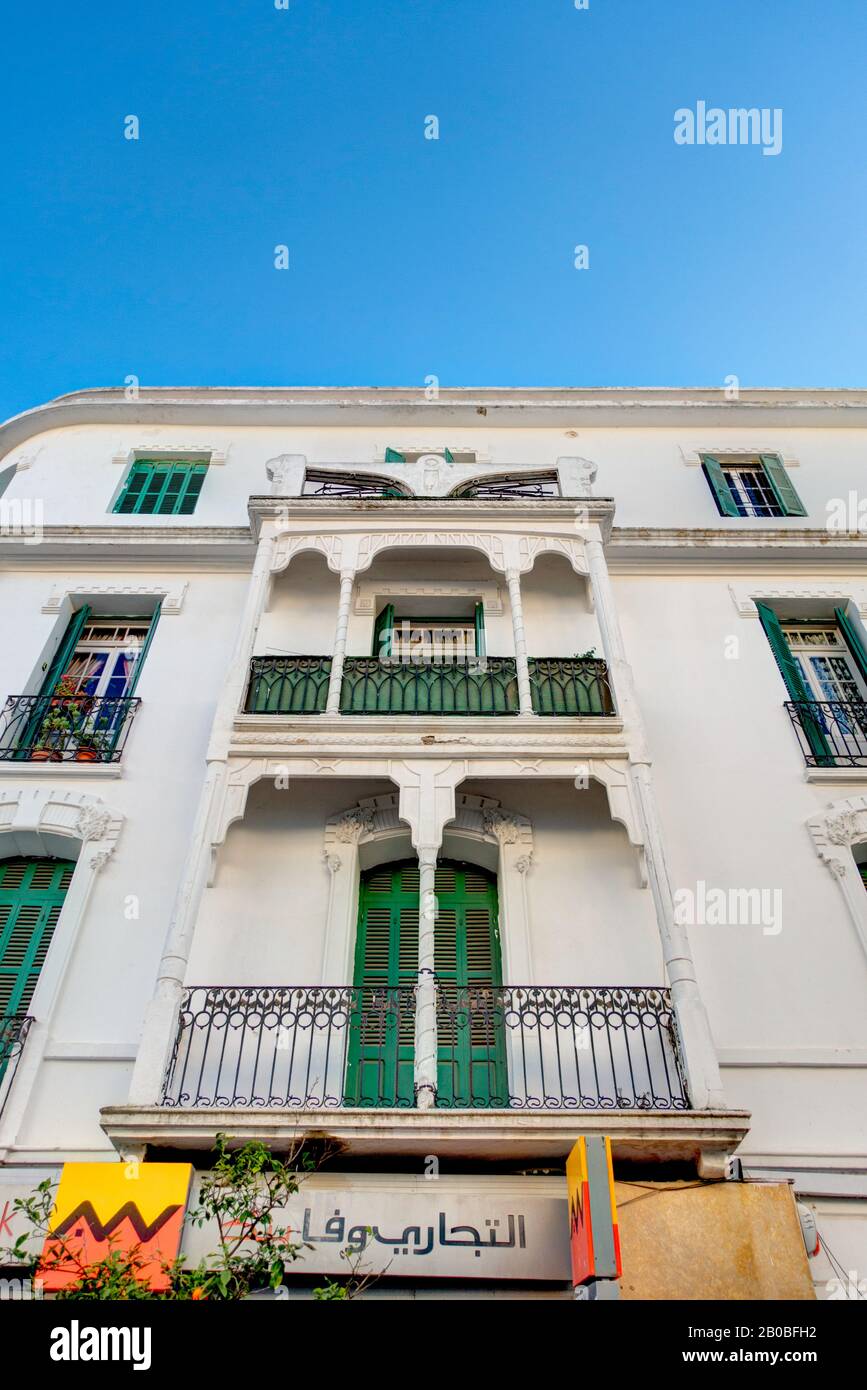 Colonial buildings in Tetouan, Morocco Stock Photo - Alamy