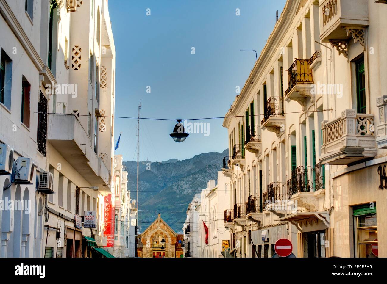Spanish colonial architecture tetouan morocco hi-res stock photography ...