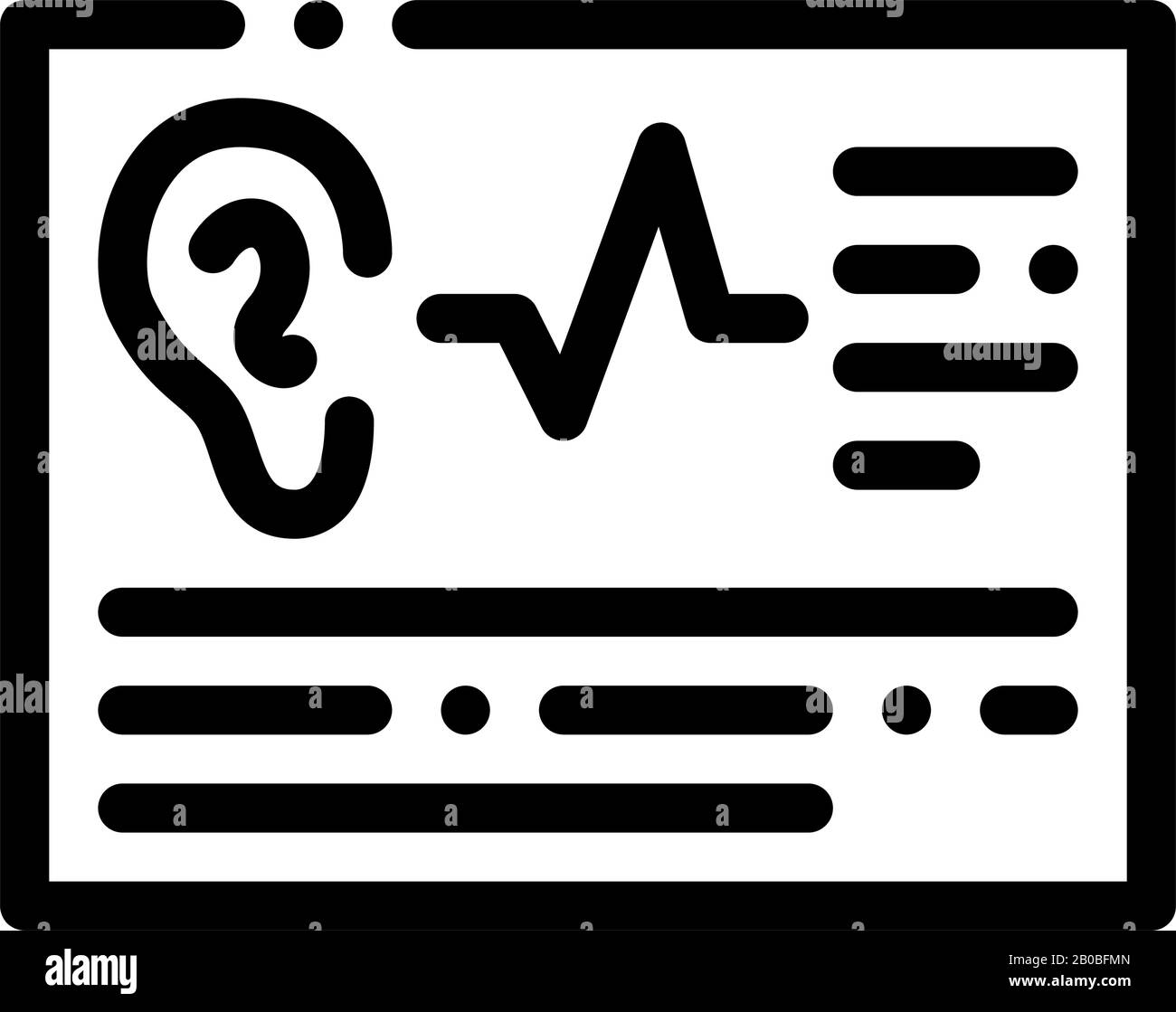 Article Hearing Icon Vector Outline Illustration Stock Vector Image ...