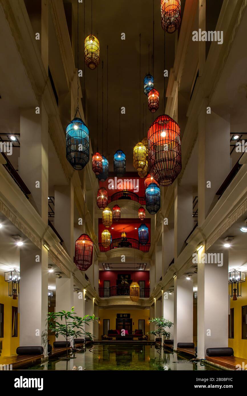 Bangkok, Thailand - Feb 16, 2020 : The interior chinese style of ...