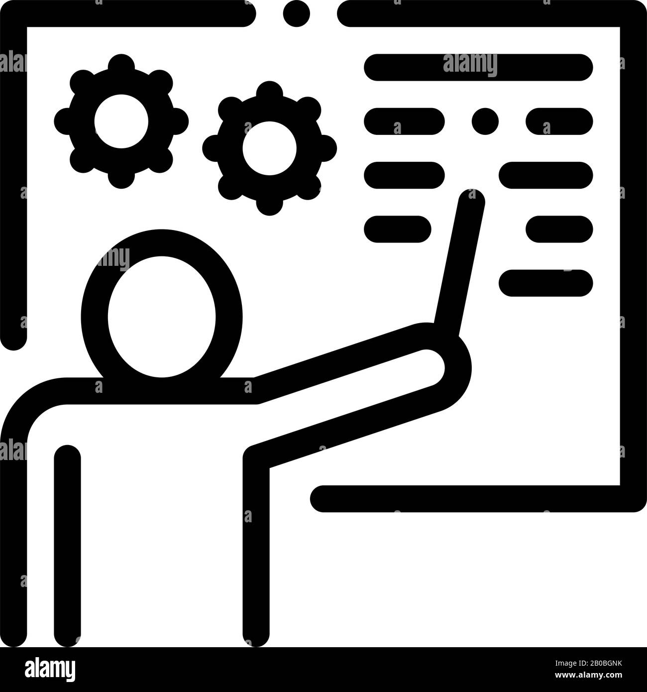 Technical Lesson Icon Vector Outline Illustration Stock Vector Image ...