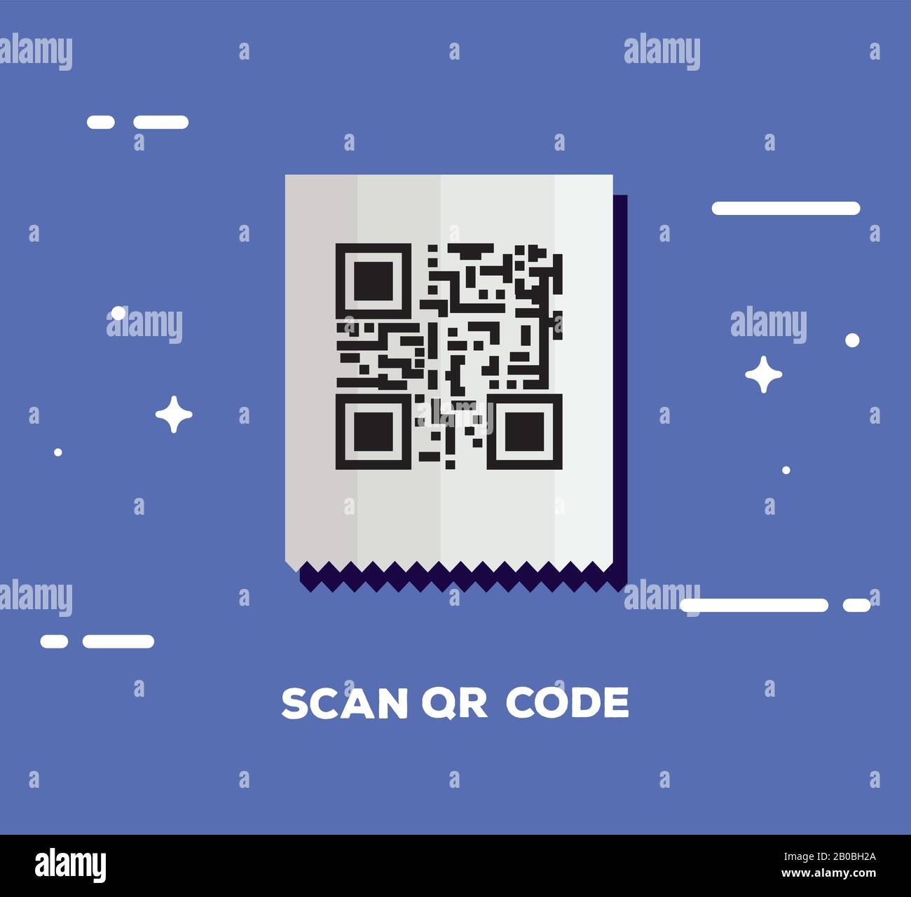 scan qr code in voucher paper Stock Vector Image & Art - Alamy