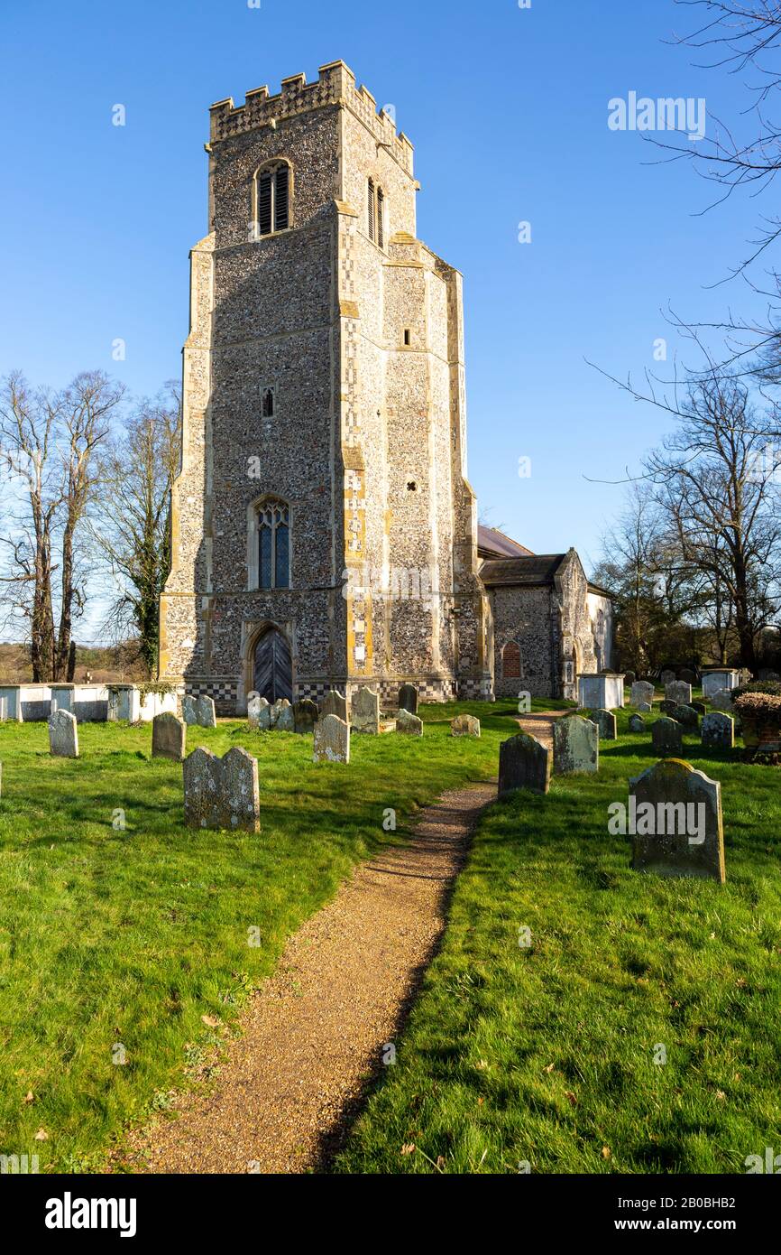 Village parish church Rendlesham, Suffolk, England, UK Stock Photo - Alamy