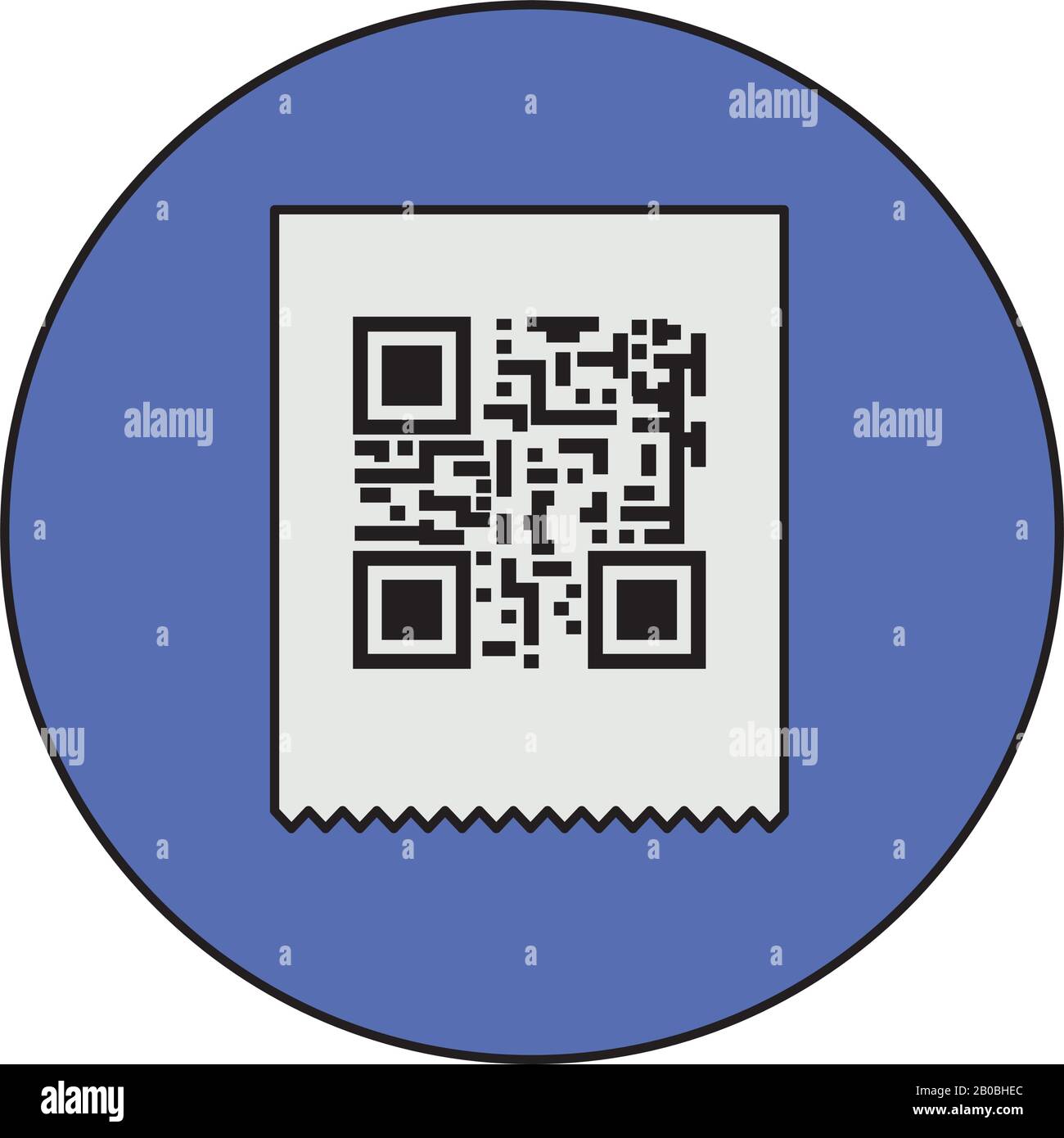 classic qr code in frame circular Stock Vector Image & Art - Alamy