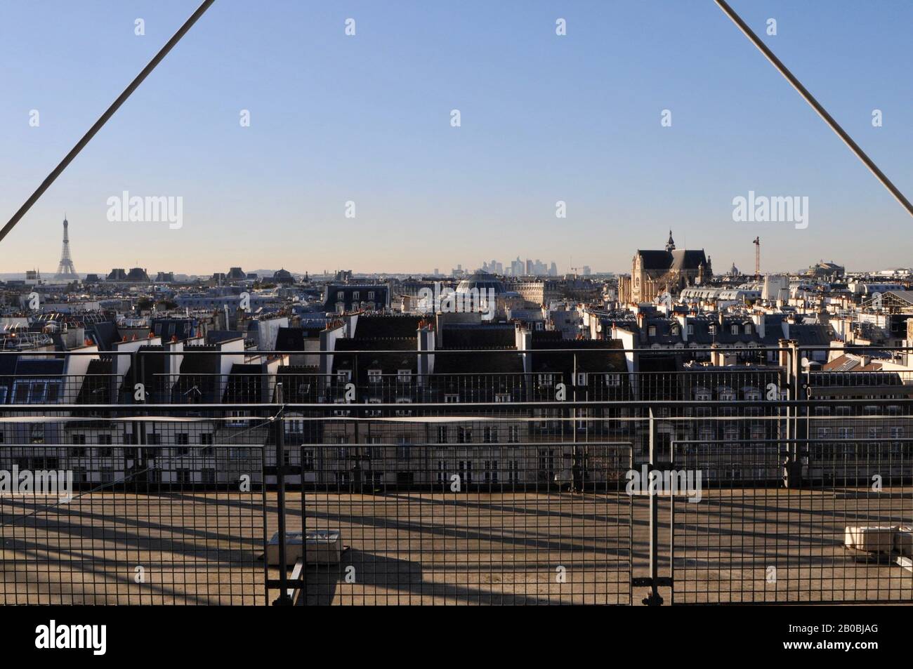 Paris rooftops balcony view hi-res stock photography and images - Alamy