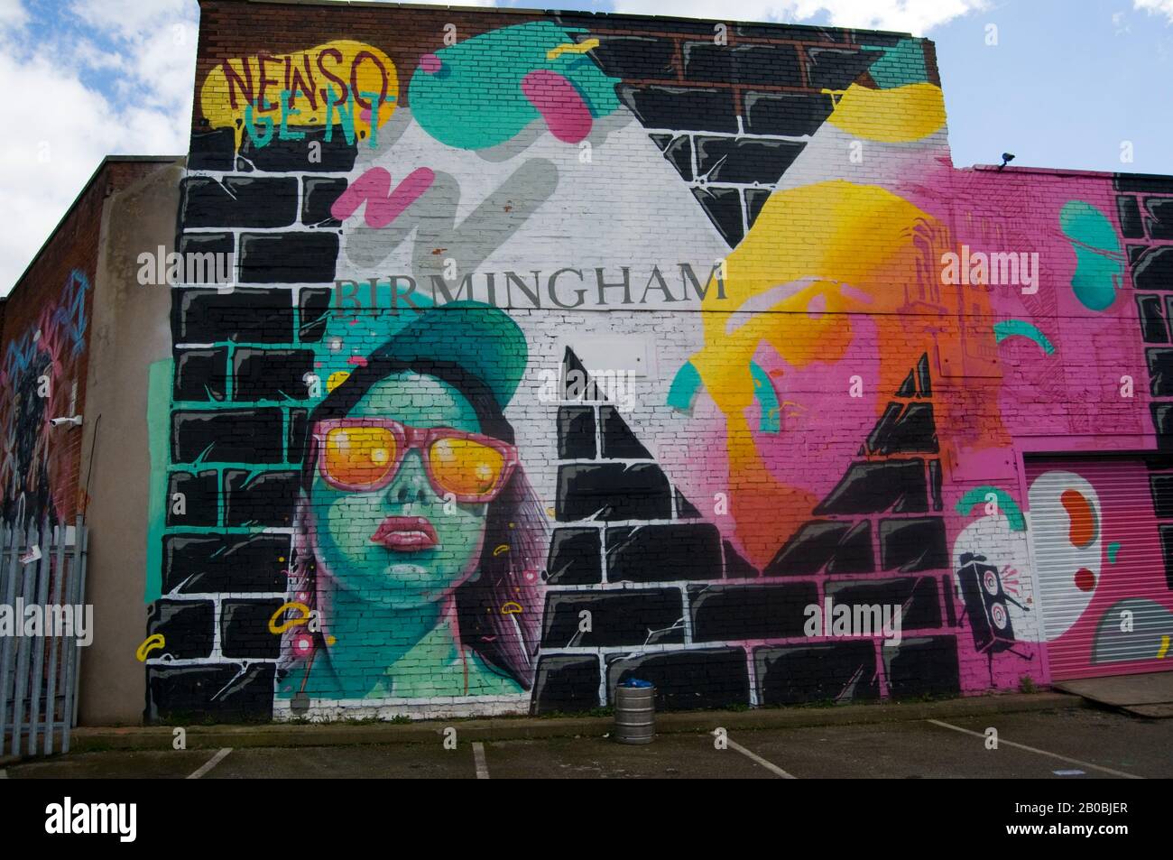 Street Art In Digbeth Birmingham City Centre England UK Stock Photo - Alamy