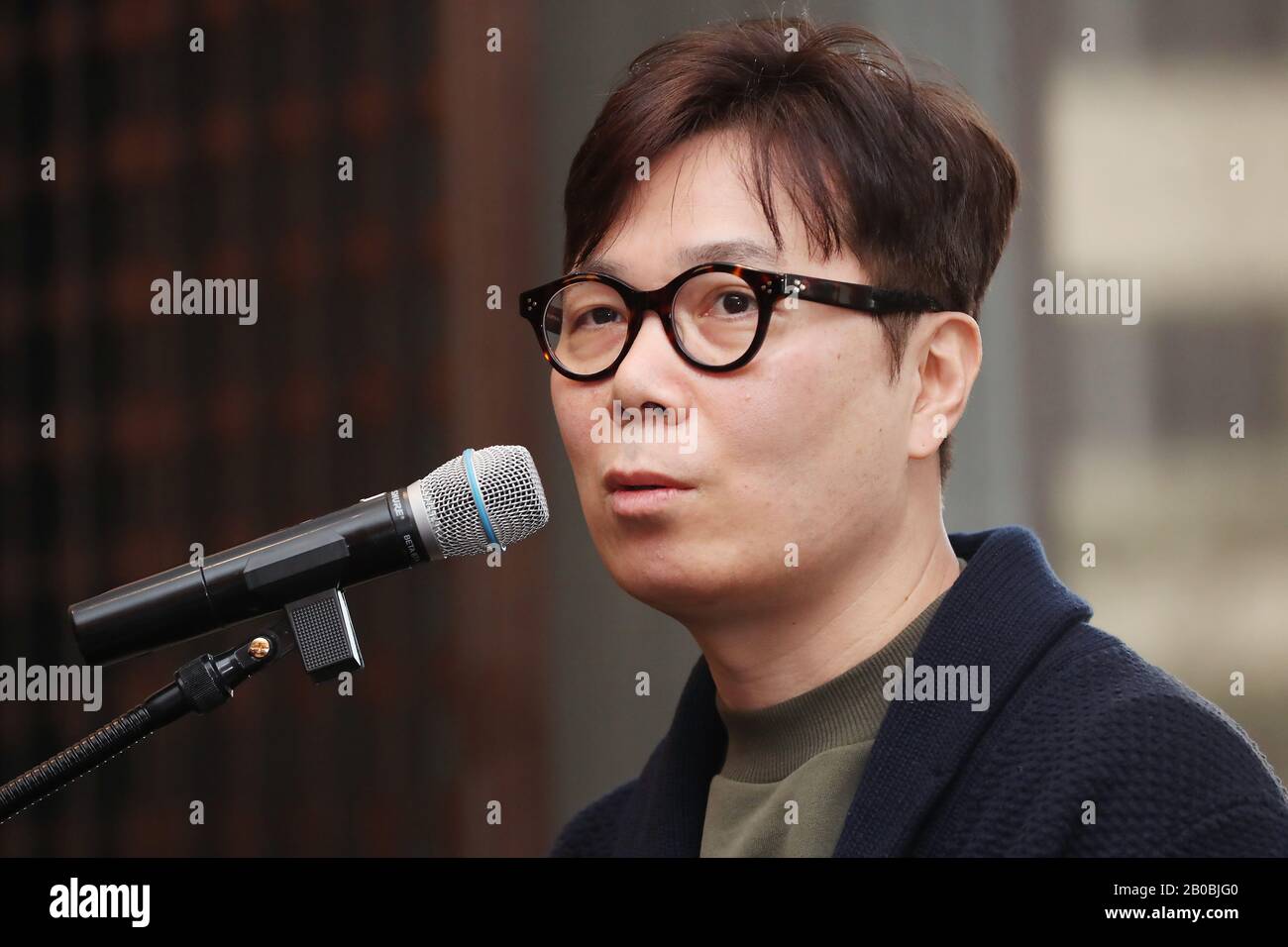 20th Feb, 2020. S. Korean writer Kim Young-ha South Korean writer Kim ...