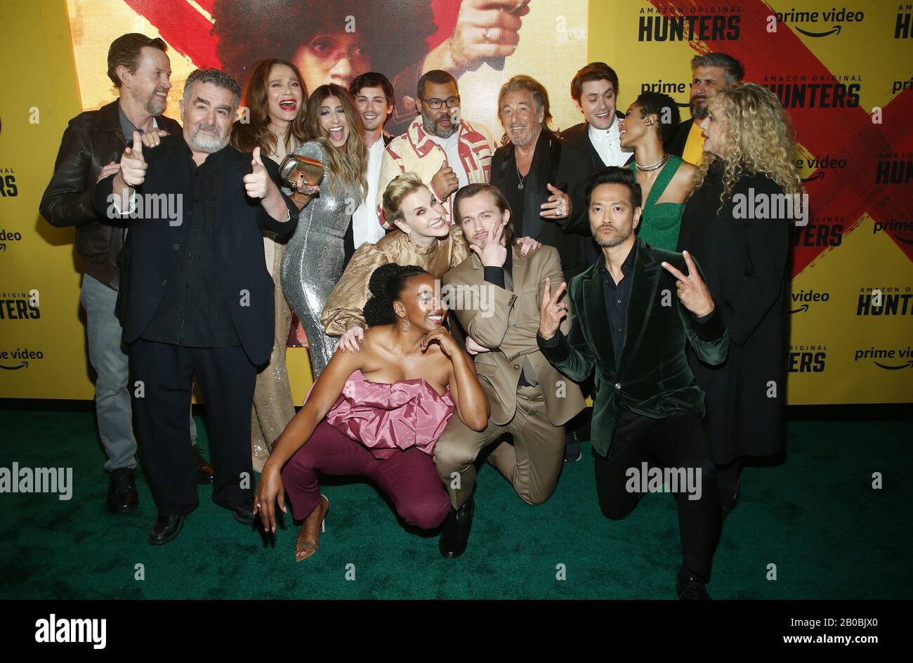 Los Angeles, Ca. 19th Feb, 2020. Cast Of Hunters, at the world premiere ...