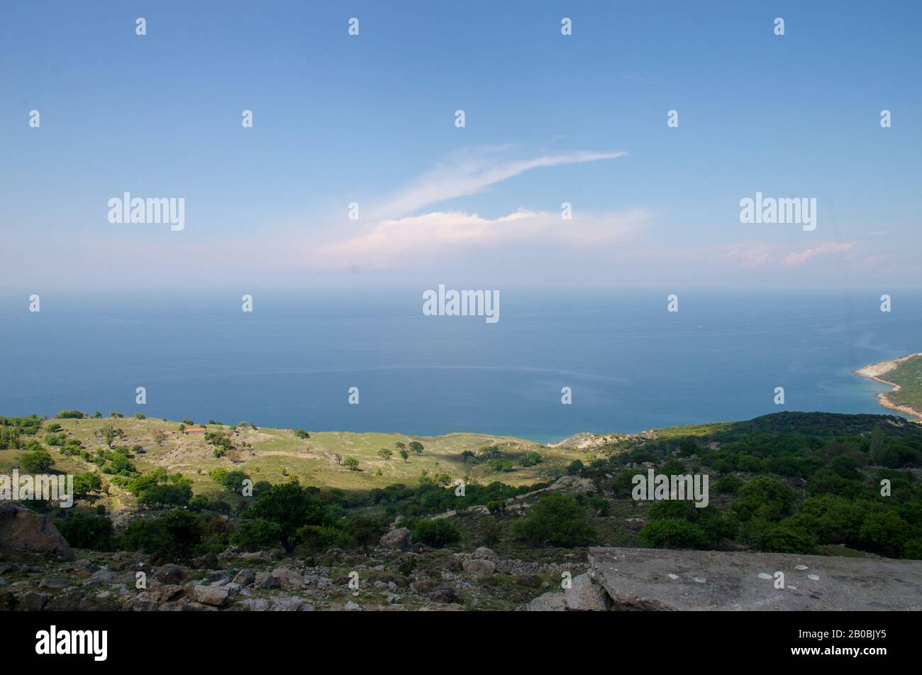 General view of Gokceada Stock Photo - Alamy