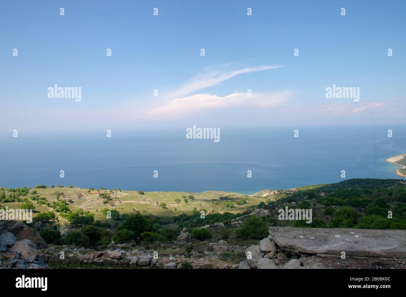 General view of Gokceada Stock Photo - Alamy