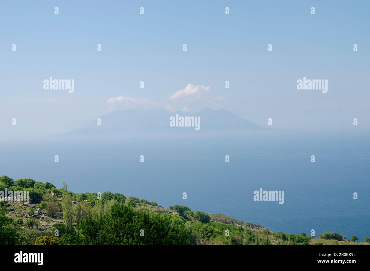 General view of Gokceada Stock Photo - Alamy