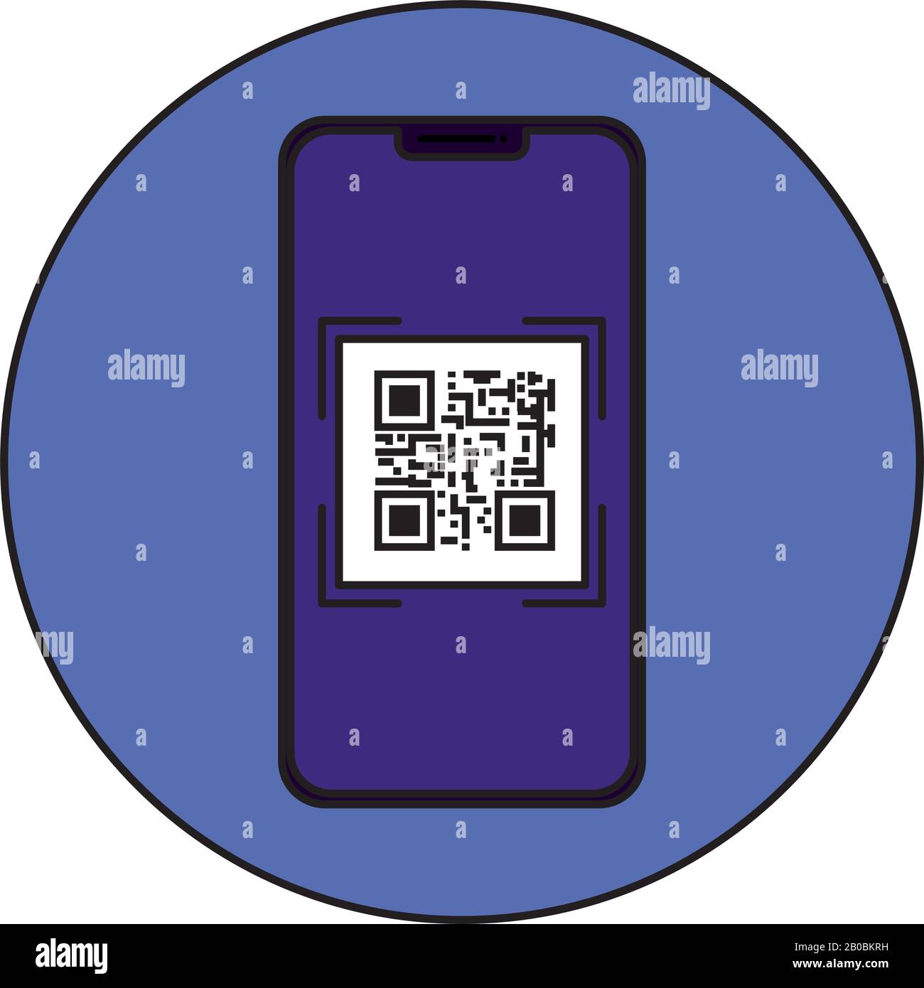 Qr scan code frame Stock Vector Images - Alamy