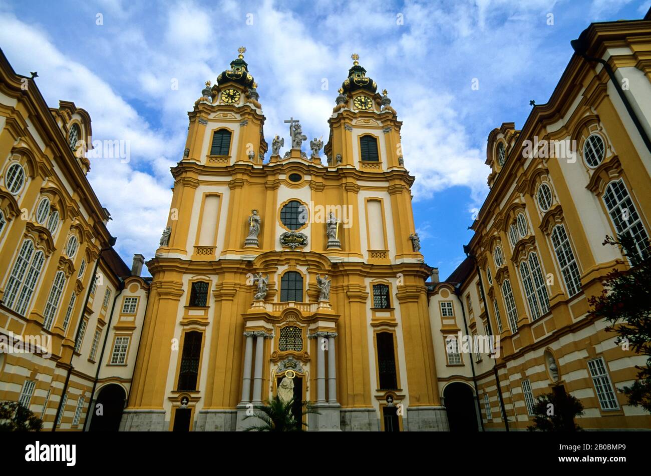 AUSTRIA, MELK, BENEDICTINE ABBEY OF MELK, CHURCH Stock Photo - Alamy