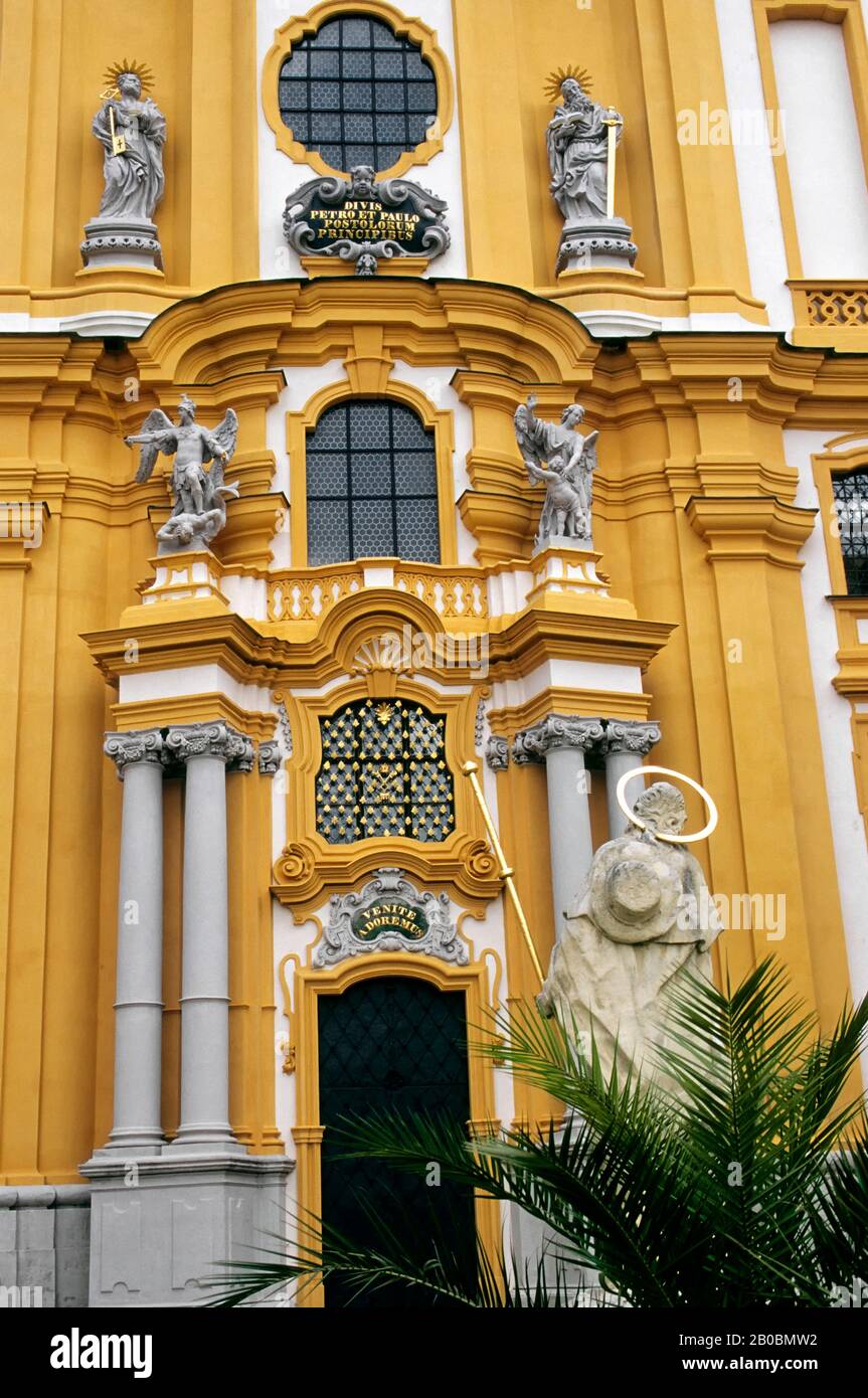 AUSTRIA, MELK, BENEDICTINE ABBEY OF MELK, CHURCH, DETAIL Stock Photo ...