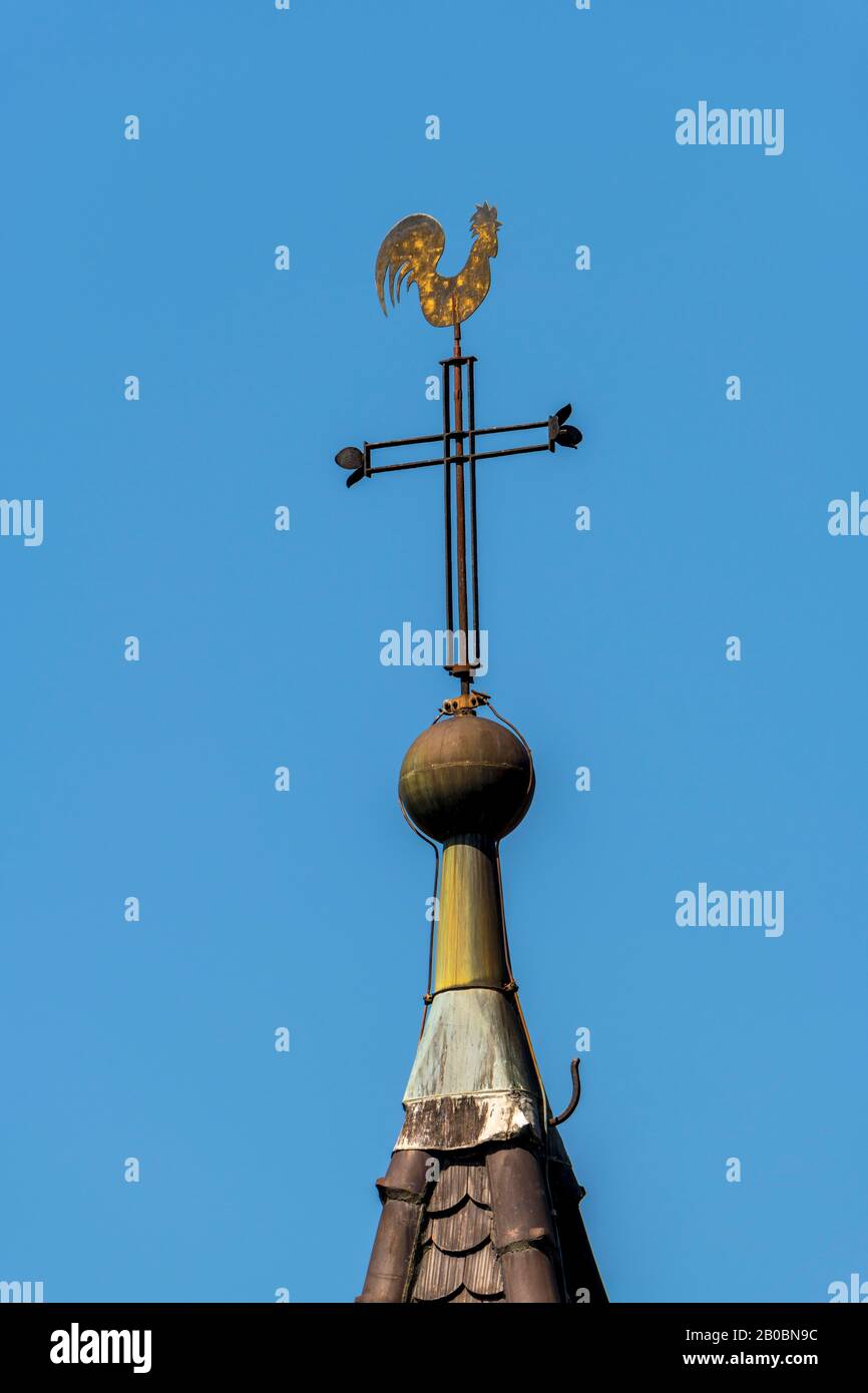 Weathercock on church spire hi-res stock photography and images - Alamy