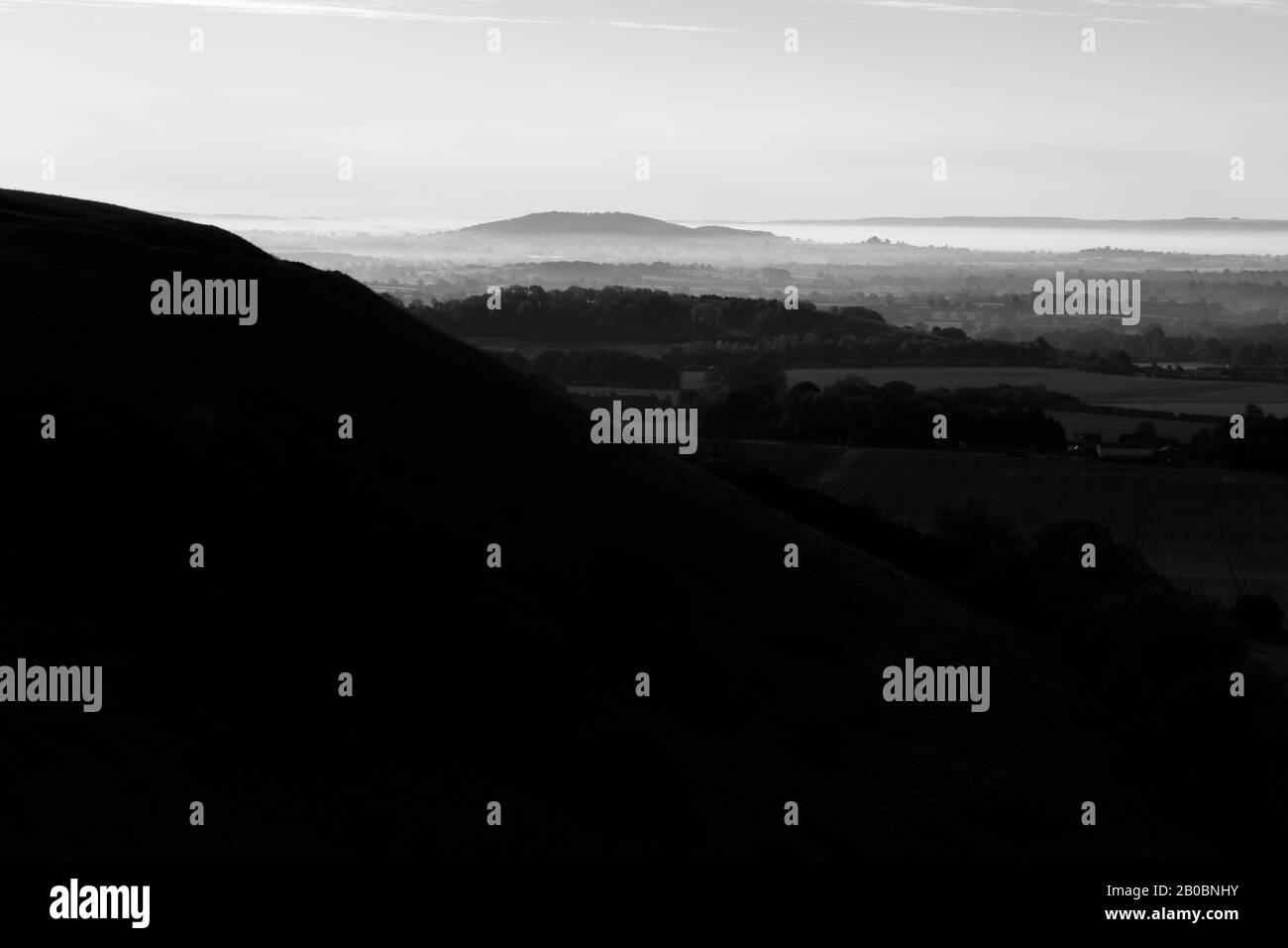 Neolithic hill fort Black and White Stock Photos & Images - Alamy
