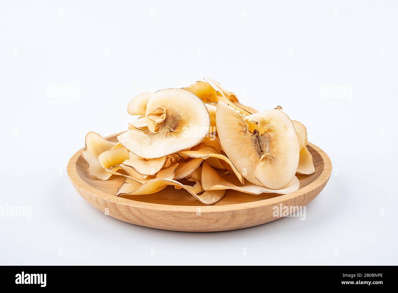Seafood dried snails on white background Stock Photo - Alamy