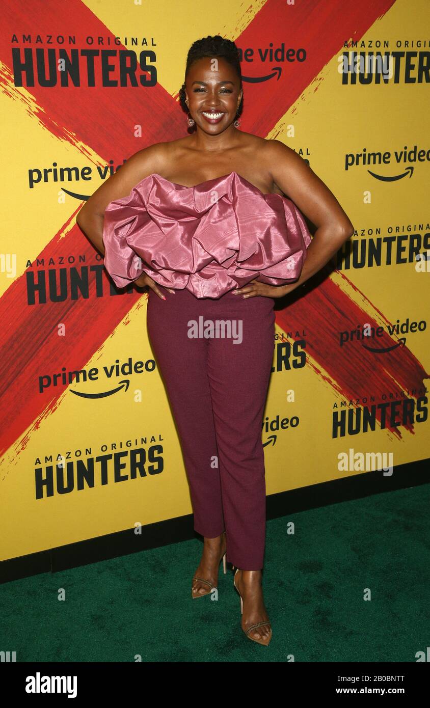 19 February 2020 Los Angeles California Jerrika Hinton The World Premiere Of Hunters Held