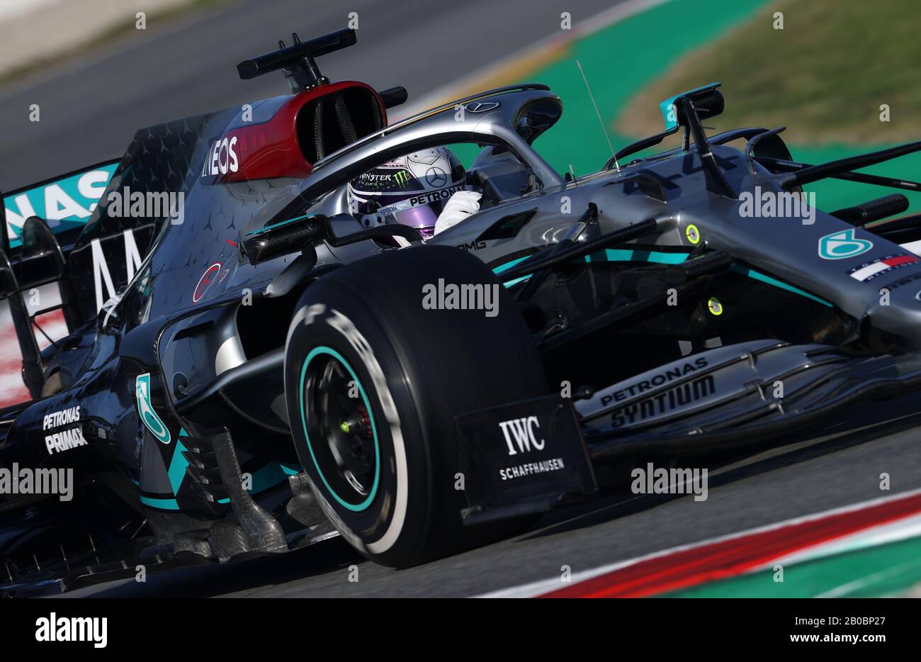 Mercedes' Lewis Hamilton during day two of pre-season testing at the ...